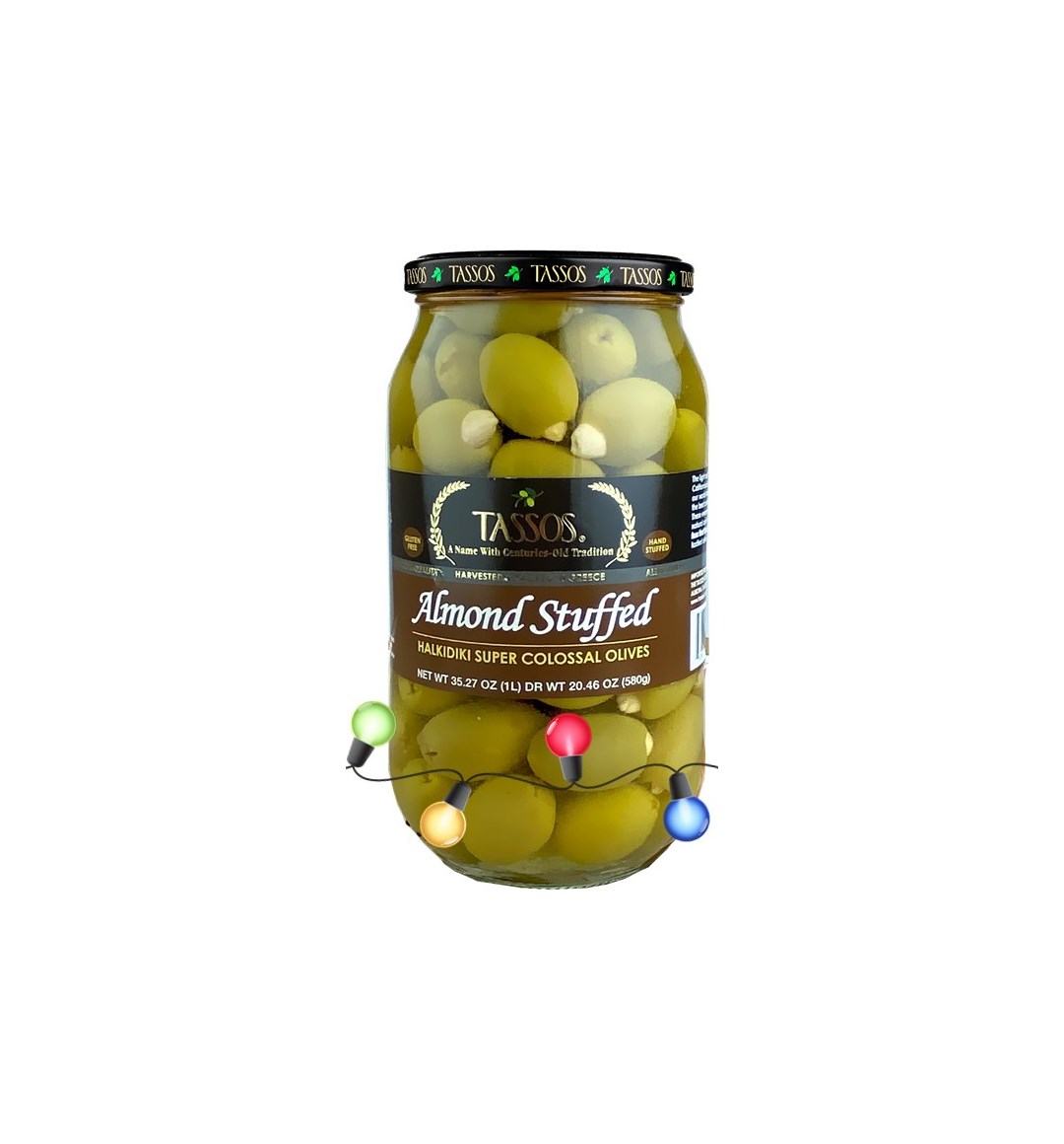 Almond Stuffed Super Colossal Olives | Tassos