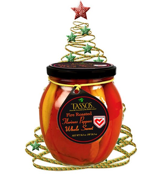 Whole Sweet Florinas Peppers Fire Roasted | Tassos