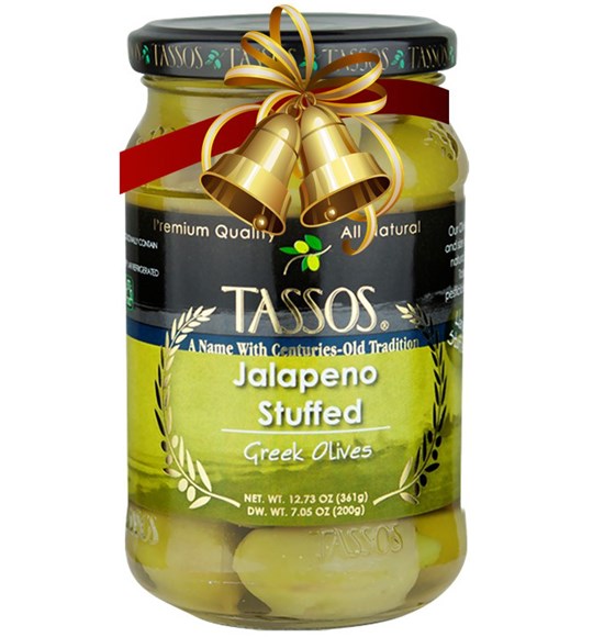 Jalapeno Stuffed Greek Olives | Tassos
