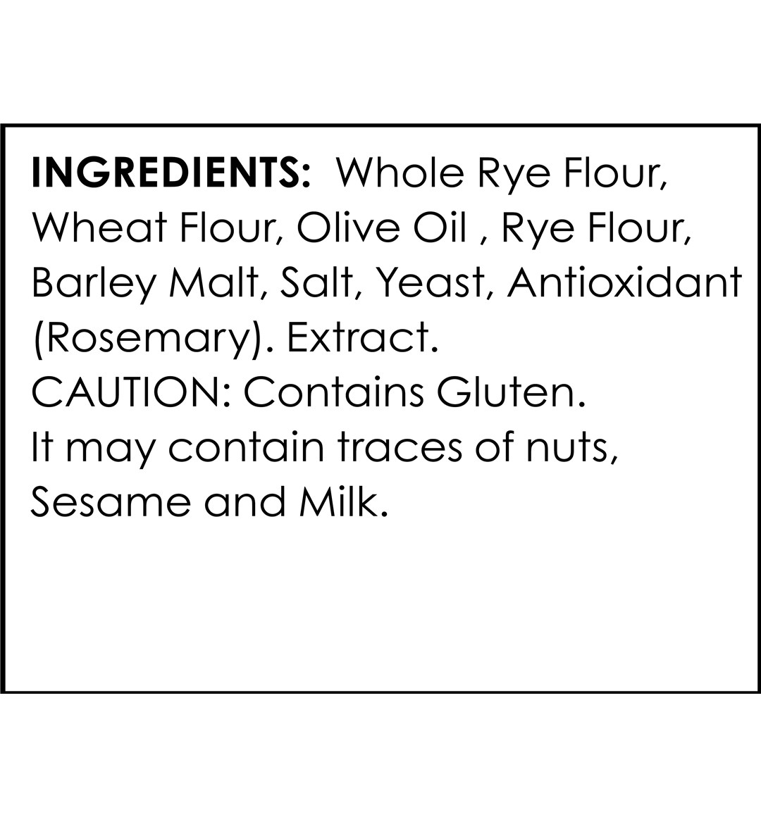 Rye Mini Rusk Made with Greek Olive Oil | Tassos